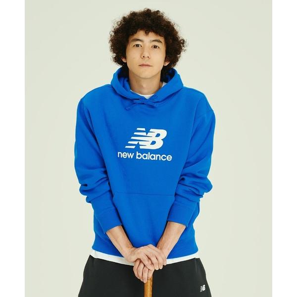 『タイムセール実施中』ZOZO問い合わせ番号:87538125ショップ:New Balance，ニューバランスブランド:New Balance，ニューバランス商品名:Sport Essentials Stacked Logo スウェットフー...