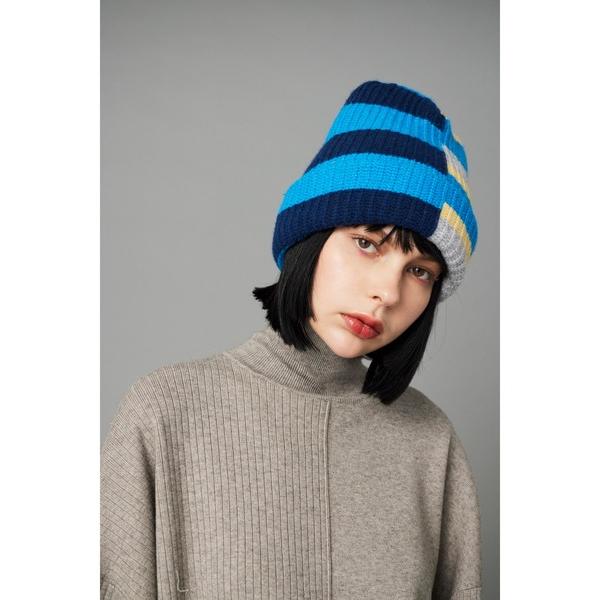 『セール実施中』ZOZO問い合わせ番号:87540381ショップ:HeRIN.CYE，ヘリンドットサイブランド:HeRIN.CYE，ヘリンドットサイ商品名:Randam border knit cap　　ボーダーニットキャップカテゴリ:帽子...