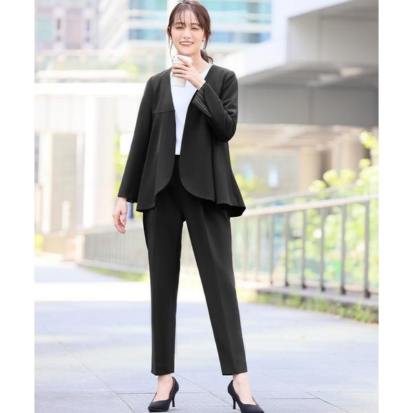 『タイムセール実施中』ZOZO問い合わせ番号:87543321ショップ:RIVER FIELD &amp; Co.，リバーフィールド　アンド　コーブランド:Flolia，フロリア商品名:フレアジャケット テーパードパンツ セットアップ スー...