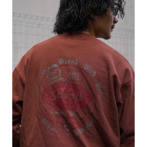 『セール実施中』ZOZO問い合わせ番号:87543679ショップ:SCHOTT，ショットブランド:schott，ショット商品名:Schott/ショット/CREW SWEAT CIRCLE ICON/クルーネックスウェット サークルアイコンカ...