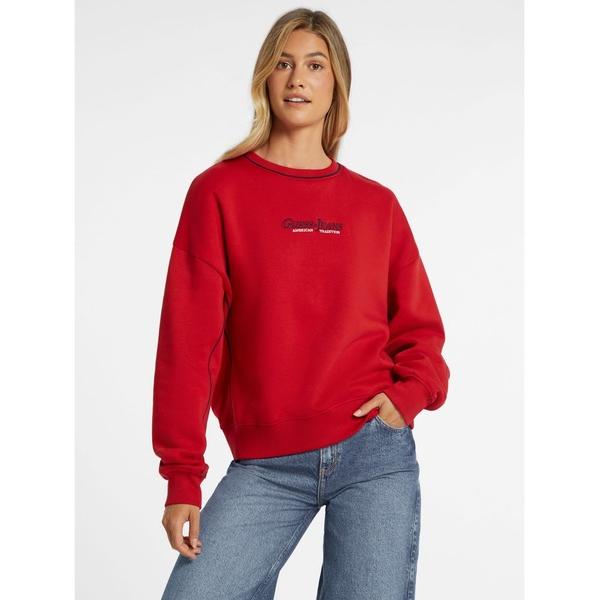 『セール実施中』ZOZO問い合わせ番号:87543810ショップ:GUESS，ゲスブランド:GUESS JEANS，ゲスジーンズ，Guess，ゲス商品名:GUESS JEANS OVERSIZED Contrast Piping Logo ...