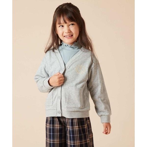 『セール実施中』ZOZO問い合わせ番号:87574585ショップ:a.v.v，アー・ヴェ・ヴェブランド:a.v.v，アーヴェヴェ商品名:[140-150]エンブレム刺繍入り裏毛カーディガンカテゴリ:トップス>カーディガン/ボレロブラン...