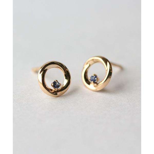 ※このアイテムは返品・交換対象外商品です。ZOZO問い合わせ番号:87575544ショップ:cui-cui，キュイキュイブランド:cui-cui，キュイキュイ商品名:サファイア ピアス | K10YGカテゴリ:アクセサリー>ピアス（両...