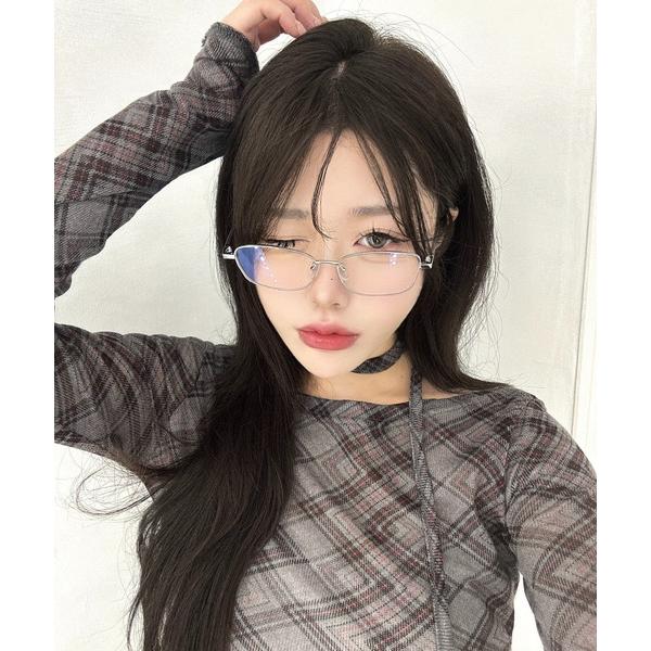 ZOZO問い合わせ番号:87606917ショップ:SPINNS，スピンズブランド:SPINNS，スピンズ商品名:韓国風メタル細フレーム伊達メガネ/軽量/ユニセックスカテゴリ:ファッション雑貨>メガネブランド品番:W24-07-30-7...