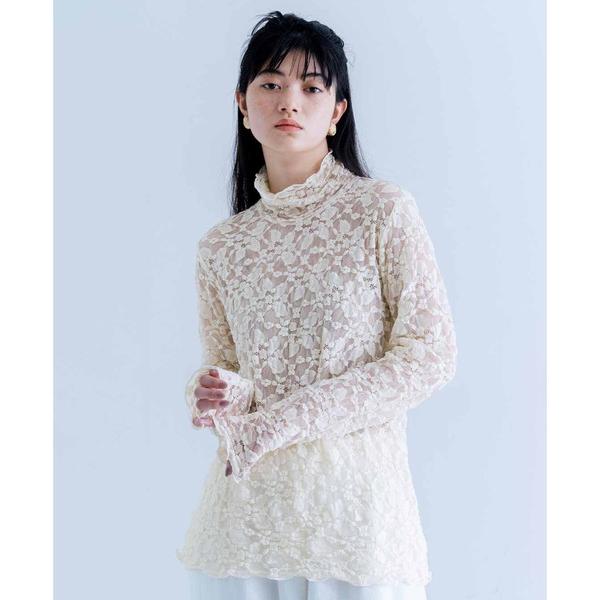 ZOZO問い合わせ番号:87607436ショップ:FELISSIMO，フェリシモブランド:MEDE19F，メデジュウキュウ商品名:ＭＥＤＥ１９Ｆ　レースハイネックトップスカテゴリ:トップス>その他トップスブランド品番:G367869素...