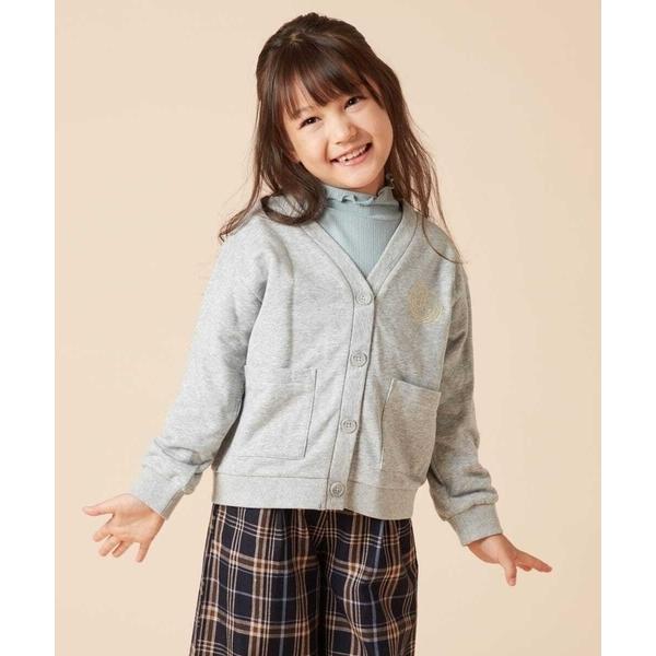 『タイムセール実施中』ZOZO問い合わせ番号:87639872ショップ:a.v.v，アー・ヴェ・ヴェブランド:a.v.v，アーヴェヴェ商品名:[160]エンブレム刺繍入り裏毛カーディガンカテゴリ:トップス>カーディガン/ボレロブランド...