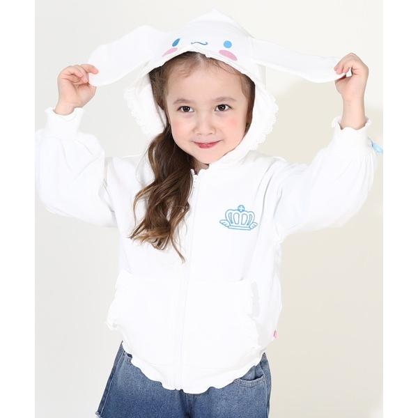 ZOZO問い合わせ番号:87640587ショップ:BABYDOLL，ベビードールブランド:sanrio，サンリオ，BABYDOLL，ベビードール商品名:サンリオ なりきるフリルZIP パーカー 9795Kカテゴリ:トップス>パーカーブ...