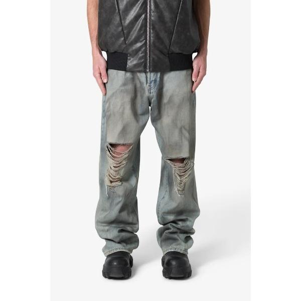 ZOZO問い合わせ番号:87640881ショップ:L.H.P，エルエイチピーブランド:mnml，ミニマル，L.H.P，エルエイチピー商品名:mnml/ミニマル/DESTROYED DENIM(24ML-AW412D)カテゴリ:パンツ>...