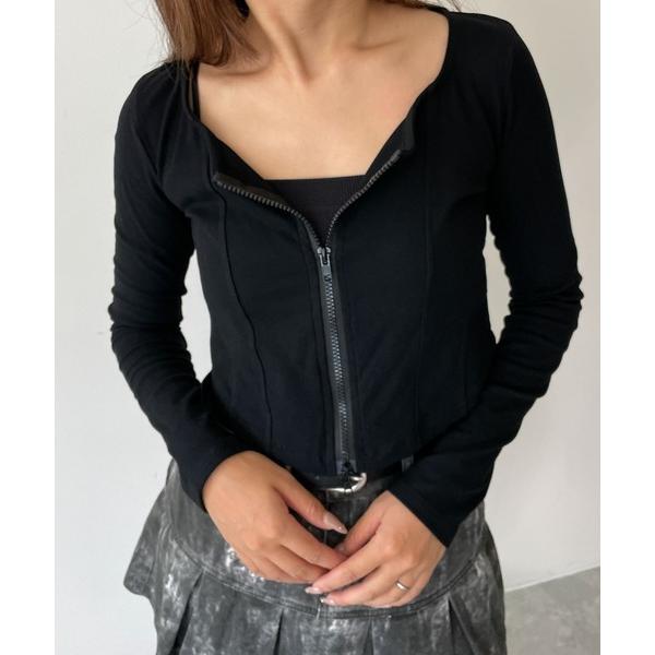 『タイムセール実施中』ZOZO問い合わせ番号:87642968ショップ:WEGO，ウィゴーブランド:DISPARK，ディスパーク，WEGO，ウィゴー商品名:DISPARK/WジップカーブヘムスリーブロンTカテゴリ:トップス>Tシャツ/...