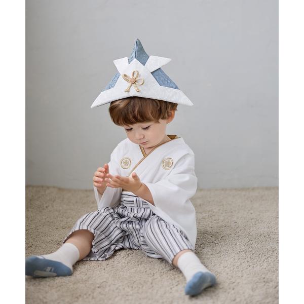 『タイムセール実施中』ZOZO問い合わせ番号:87676339ショップ:cross marche，クロスマルシェブランド:Rosemadame，ローズマダム商品名:ベビー 紋付袴ロンパース（男の子）カテゴリ:水着/着物・浴衣>着物ブラ...