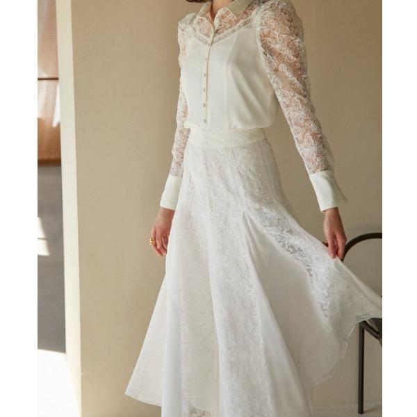 ZOZO問い合わせ番号:87708811ショップ:Jammin.，ジャミン ドットブランド:ERADIE，エラディエ商品名:Lace switching skirt レーススウィッチングSKカテゴリ:スカート>スカートブランド品番:1...
