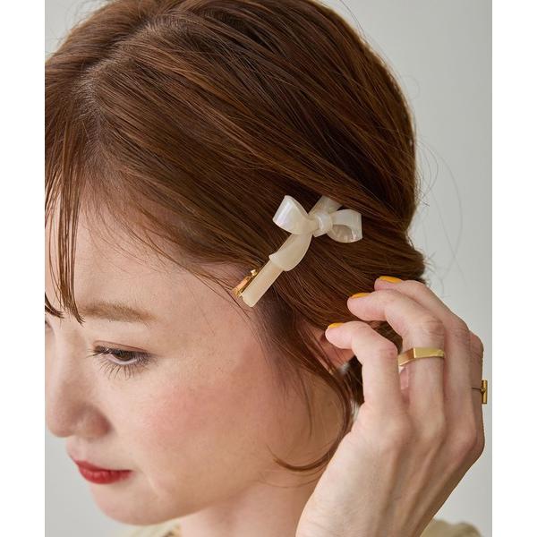 ZOZO問い合わせ番号:87710353ショップ:HASHIBAMI / N+Ecology，ハシバミ/ネコロジーブランド:murir，ミュリール商品名:リボンヘアクリップカテゴリ:ヘアアクセサリー>バレッタ/ヘアクリップブランド品番...