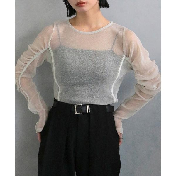『セール実施中』ZOZO問い合わせ番号:87711193ショップ:unit lab，ユニットラボブランド:cheriella，シェリエラ商品名:【cheriella】新色追加 ソフトラメシアーパフスリーブトップス NEW COLOR SOF...