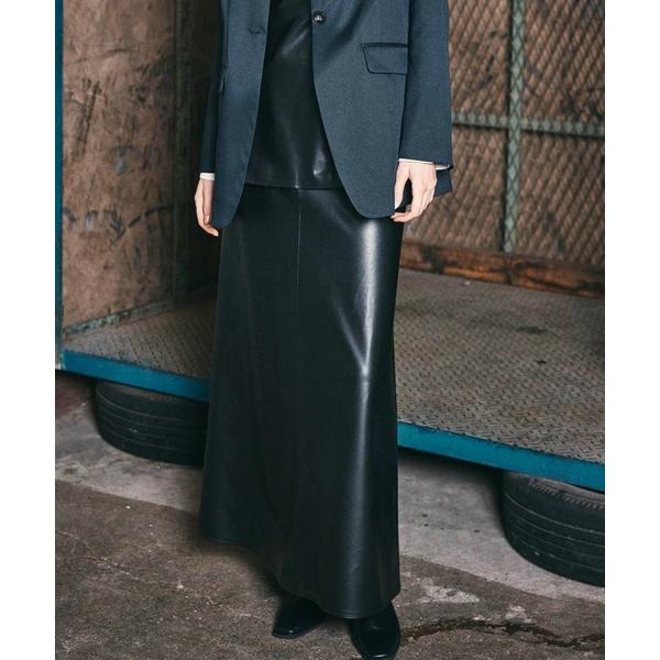 『セール実施中』ZOZO問い合わせ番号:87711983ショップ:TITE IN THE STORE，ティテインザストアブランド:VERSEAU，ヴェルソー商品名:フェイクレザーバイヤスマキシスカートカテゴリ:スカート>スカートブラン...