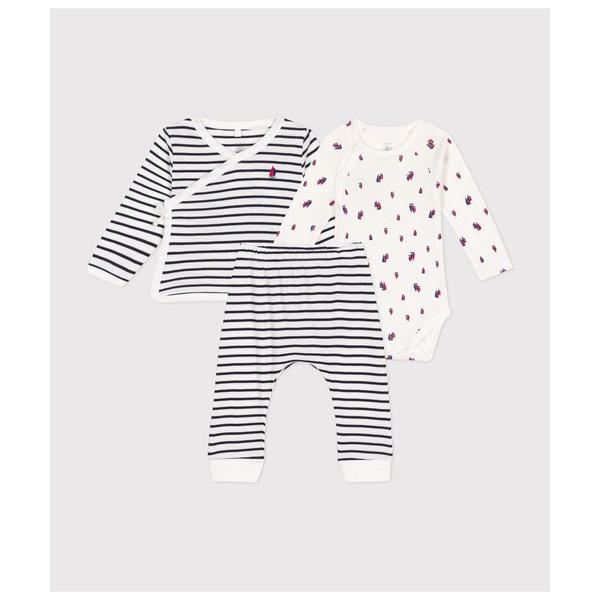 『セール実施中』※このアイテムは返品・交換対象外商品です。ZOZO問い合わせ番号:87714733ショップ:PETIT BATEAU，プチバトーブランド:PETIT BATEAU，プチバトー商品名:ベビー３点セットカテゴリ:ママ＆ベビー&g...