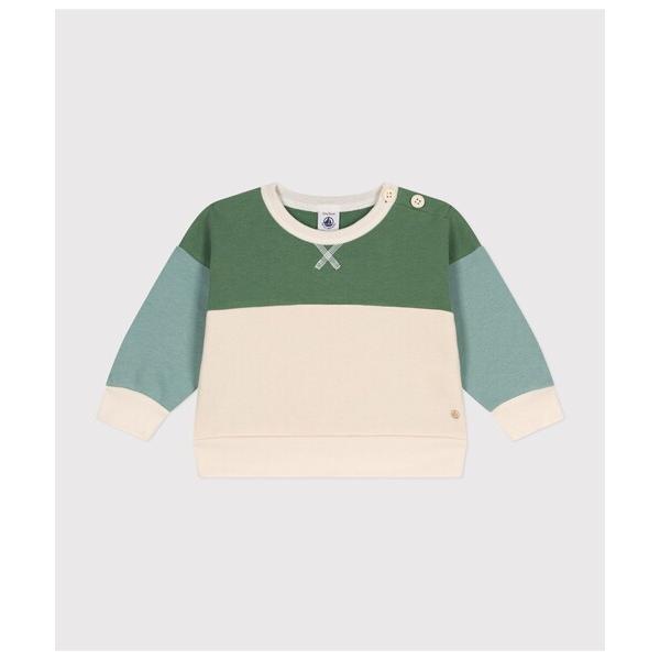 『セール実施中』ZOZO問い合わせ番号:87714784ショップ:PETIT BATEAU，プチバトーブランド:PETIT BATEAU，プチバトー商品名:スウェットカラーブロック長袖プルオーバーカテゴリ:トップス>スウェットブランド...