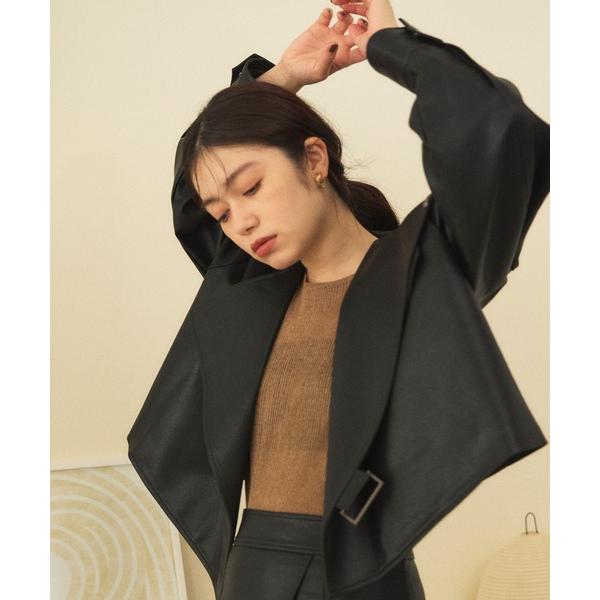 『タイムセール実施中』ZOZO問い合わせ番号:87715638ショップ:TITE IN THE STORE，ティテインザストアブランド:Sirin，シリン商品名:エコレザーショートライダースジャケットカテゴリ:ジャケット/アウター>ラ...