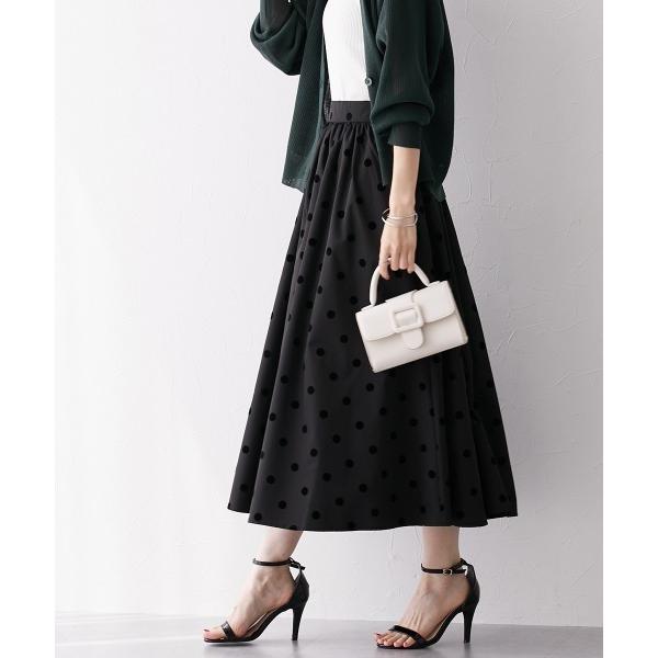 ZOZO問い合わせ番号:87715875ショップ:nissen，ニッセンブランド:nissen，ニッセン商品名:ドット柄フロッキースカートカテゴリ:スカート>スカートブランド品番:COJ0124D0003素材:ポリエステル100%原産...