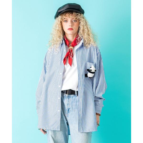 『タイムセール実施中』ZOZO問い合わせ番号:87716094ショップ:ankoROCK，アンコロックブランド:ankoROCK，アンコロック商品名:TEDDY ankoROCK ストライプシャツ / メンズ レディース ユニセックス 長袖...