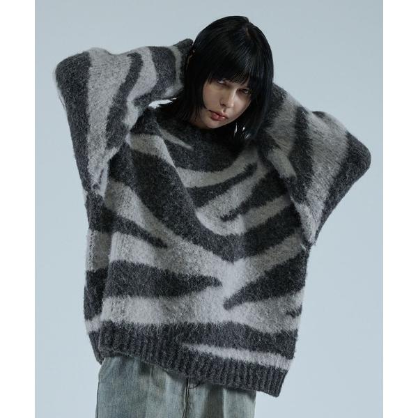 ZOZO問い合わせ番号:87719157ショップ:EMMA CLOTHES，エマ クローズブランド:VELNUS，ベルナス商品名:【VELNUS】Wool blend shaggy design knit/ウールブレンド シャギーデザインニ...