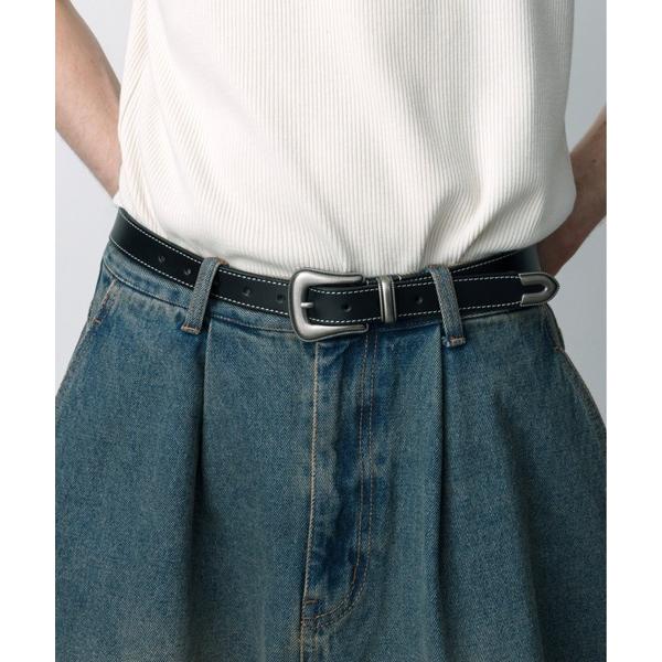 ZOZO問い合わせ番号:87751332ショップ:LEAD PROJECT，リードプロジェクトブランド:LURAKU，ルラク商品名:【LURAKU】Cow Leather  Western Beltカテゴリ:ファッション雑貨>ベルトブ...