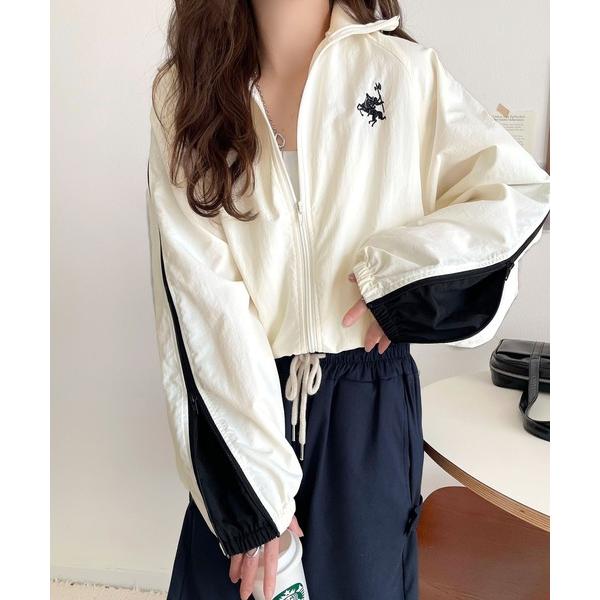 『タイムセール実施中』ZOZO問い合わせ番号:87815316ショップ:Classical Elf，クラシカルエルフブランド:classicalelf，クラシカルエルフ商品名:大人スポーティMIX。胸刺繍入り袖ファスナー配色ナイロンジャケッ...