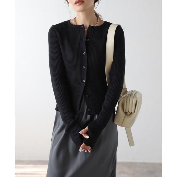 『タイムセール実施中』ZOZO問い合わせ番号:87815421ショップ:Bonjour Sagan，ボンジュールサガンブランド:Bonjour Sagan，ボンジュールサガン商品名:フィンガーホールクルーネックリブカーディガンカテゴリ:トッ...