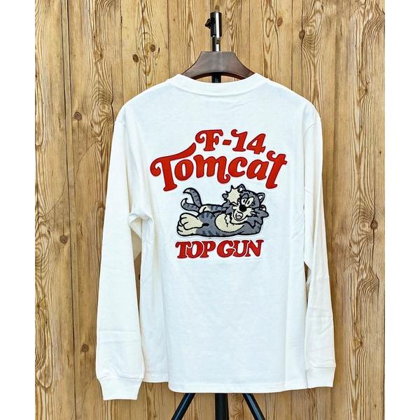 ZOZO問い合わせ番号:87816606ショップ:TopIsm，トップイズムブランド:AVIREX，アヴィレックス，TopIsm，トップイズム商品名:SAGARA TOMCAT ロングTシャツカテゴリ:トップス>Tシャツ/カットソーブ...