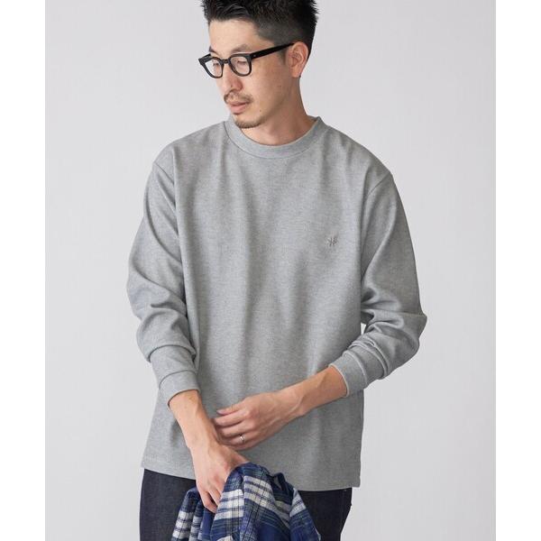 ZOZO問い合わせ番号:87848811ショップ:SHIPS，シップスブランド:SHIPS，シップス商品名:【WEB限定】SHIPS:〈抗菌・防臭〉ワンポイント ロゴ バーズアイ クルーネック 長袖 Tシャツカテゴリ:トップス>Tシャ...