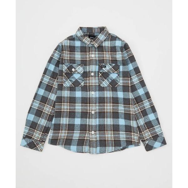 『セール実施中』ZOZO問い合わせ番号:87848882ショップ:BOARDRIDERS，ボードライダーズブランド:RVCA，ルーカ商品名:RVCA キッズ THATLL WORK FLANNEL 長袖シャツ 【2024年秋冬モデル】/ルー...