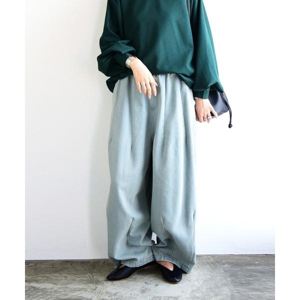 ZOZO問い合わせ番号:87849013ショップ:and it_，アンドイットブランド:and it_，アンドイット商品名:裾タックバルーンイージーデニムパンツカテゴリ:パンツ>デニムパンツブランド品番:n103d4725素材:綿10...