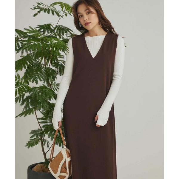 『タイムセール実施中』ZOZO問い合わせ番号:87850123ショップ:Edit Sheen，エディット シーンブランド:Edit Sheen，エディットシーン商品名:Vネックジャンパースカートカテゴリ:ワンピース/ドレス>ワンピース...