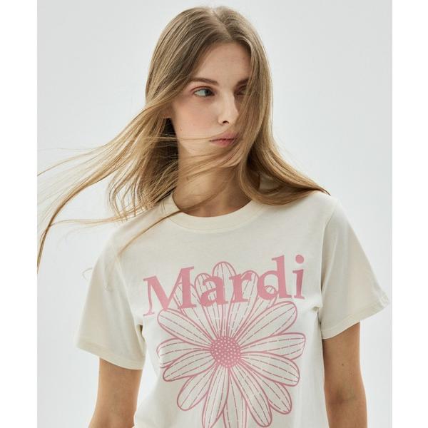 ZOZO問い合わせ番号:87852037ショップ:Mardi Mercredi，マルディメクルディブランド:Mardi Mercredi，マルディメクルディ商品名:SLIM TSHIRT FLOWERMARDI / スリム Tシャツ フラワ...