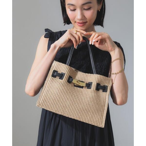 ZOZO問い合わせ番号:87884067ショップ:BEAMS WOMEN，ビームスウィメンブランド:VIOLAd'ORO，ヴィオラドーロ，Demi-Luxe BEAMS，デミルクス ビームス商品名:VIOLAd’ORO / ラフィア調 クロ...