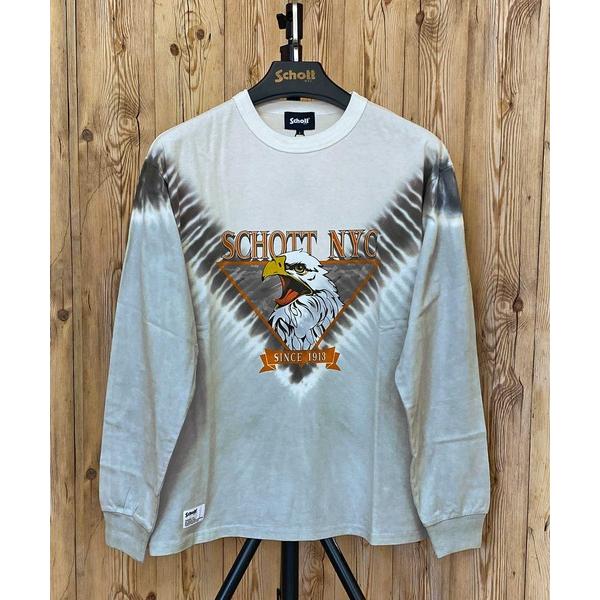 『タイムセール実施中』ZOZO問い合わせ番号:87884651ショップ:TopIsm，トップイズムブランド:schott，ショット，TopIsm，トップイズム商品名:TIE-DTE EAGLE ロングTシャツカテゴリ:トップス>Tシャ...