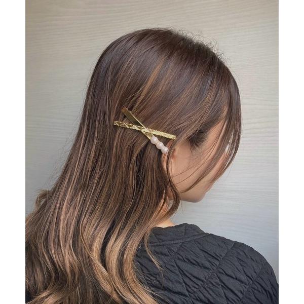 『セール実施中』ZOZO問い合わせ番号:87884840ショップ:TONE，トーンブランド:tone，トーン商品名:【aussi/オッスィー】メタル クロス パールバレッタカテゴリ:ヘアアクセサリー>バレッタ/ヘアクリップブランド品番...