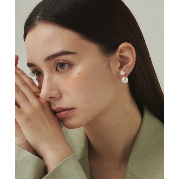 『セール実施中』ZOZO問い合わせ番号:87885224ショップ:Bonjour Sagan，ボンジュールサガンブランド:ciite'，シーテ，Bonjour Sagan，ボンジュールサガン商品名:2連パールイヤリング  (両耳用)カテゴリ...