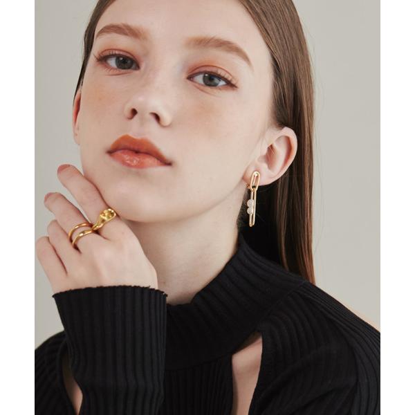 『タイムセール実施中』ZOZO問い合わせ番号:87885724ショップ:Bonjour Sagan，ボンジュールサガンブランド:ciite'，シーテ，Bonjour Sagan，ボンジュールサガン商品名:ダブルパール モチーフイヤリング  ...