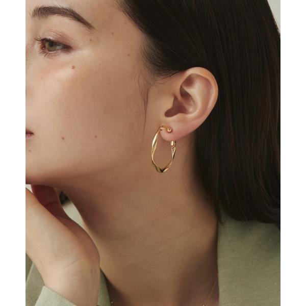 『タイムセール実施中』ZOZO問い合わせ番号:87885795ショップ:Bonjour Sagan，ボンジュールサガンブランド:ciite'，シーテ，Bonjour Sagan，ボンジュールサガン商品名:ねじれフープイヤリング  (両耳用)...