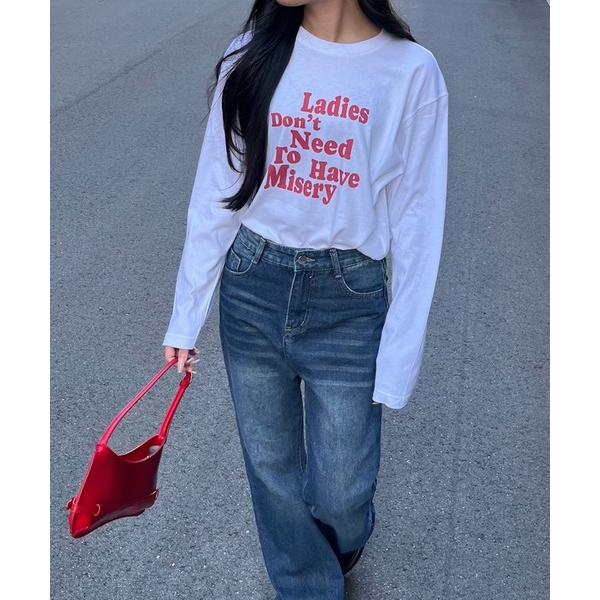 『タイムセール実施中』ZOZO問い合わせ番号:87888435ショップ:wears，ウェアーズブランド:fiere，フィエール商品名:レッドカラープリントロンT／長袖Tシャツカテゴリ:トップス>Tシャツ/カットソーブランド品番:iz-...