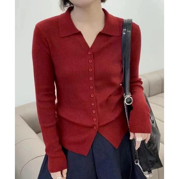 『タイムセール実施中』ZOZO問い合わせ番号:87889332ショップ:Doula Doula，ドゥーラドゥーラブランド:Girly Doll，ガーリードール商品名:襟付きリブニットカーディガンカテゴリ:トップス>カーディガン/ボレロ...