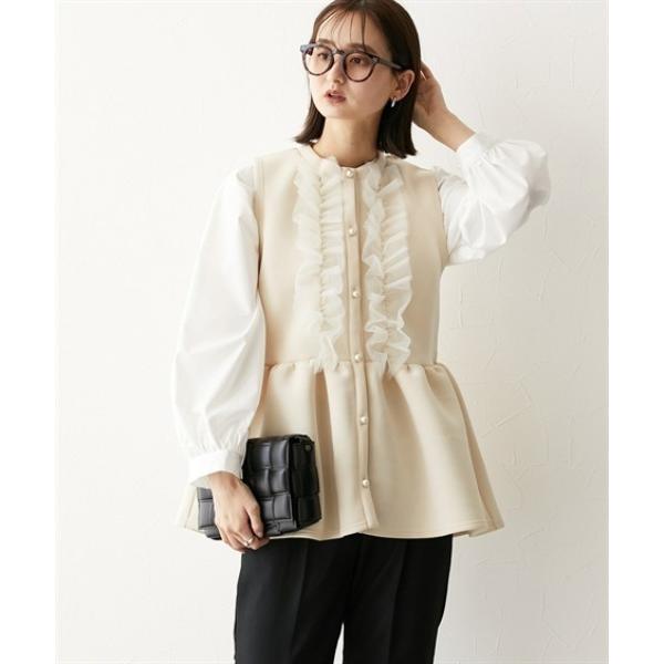 『タイムセール実施中』ZOZO問い合わせ番号:87890135ショップ:nissen，ニッセンブランド:nissen，ニッセン商品名:パール風ボタン付ペプラムベストカテゴリ:トップス>ベストブランド品番:ALC0124D0006素材:...