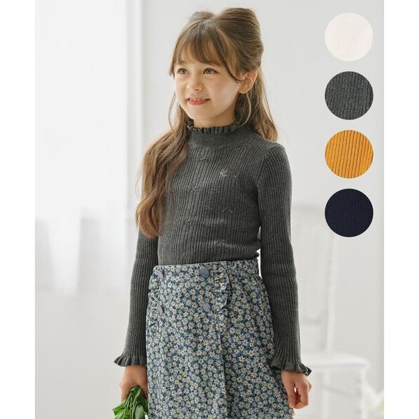 ZOZO問い合わせ番号:87922805ショップ:組曲，クミキョクブランド:組曲，クミキョク商品名:【110-140cm】リブニットカテゴリ:トップス>ニット/セーターブランド品番:KRKGCW0103素材:オフホワイト系/チャコール...