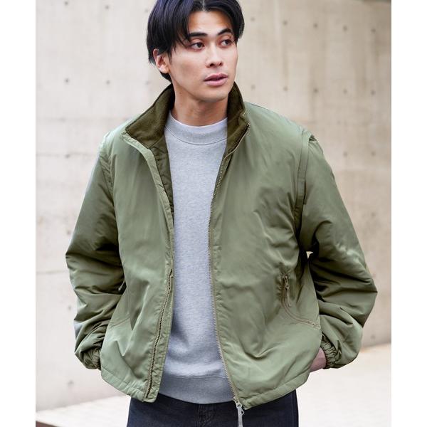 『セール実施中』ZOZO問い合わせ番号:87922977ショップ:JIGGYS SHOP，ジギーズショップブランド:JIGGYS SHOP，ジギーズショップ商品名:2WAY 袖取り外し スタンドカラー パデット中綿 ブルゾンカテゴリ:ジャケ...