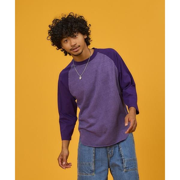ZOZO問い合わせ番号:87925215ショップ:SAWINTO，ソイントブランド:WALLA WALLA SPORT，ワラワラスポーツ商品名:PIGMENT DYE 2-TONE B.B. TEE / ピグメントダイ 2トーン ベースボー...