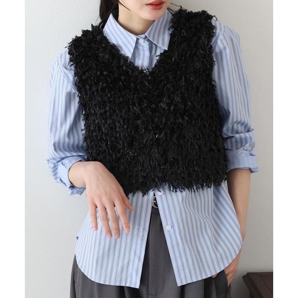 『タイムセール実施中』ZOZO問い合わせ番号:87925436ショップ:BLUEEAST，ブルーイーストブランド:BLUEEAST，ブルーイースト商品名:《お気に入り1.2万人突破！／4色展開》フェザーフリンジベストカテゴリ:トップス&gt...