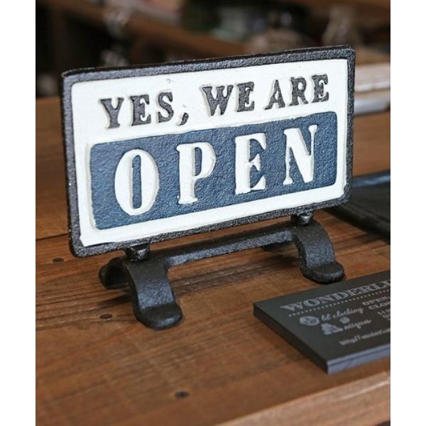 ZOZO問い合わせ番号:87925498ショップ:DULTON，ダルトンブランド:DULTON，ダルトン商品名:REVERSIBLE SIGN STAND ”OPEN-CLOSED”/ リバーシブル サイン スタンド ”オープン クローズド...