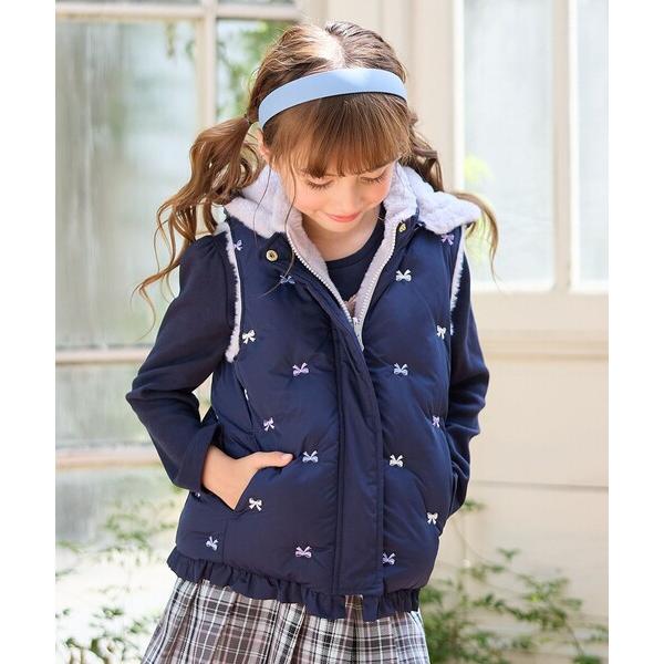 『セール実施中』ZOZO問い合わせ番号:87958469ショップ:ANY，エニィブランド:ANY，エニィ商品名:中綿リバーシブルベストカテゴリ:トップス>ベストブランド品番:VRFKCW0430素材:ミルキーベージュ/ネイビー：[表側...