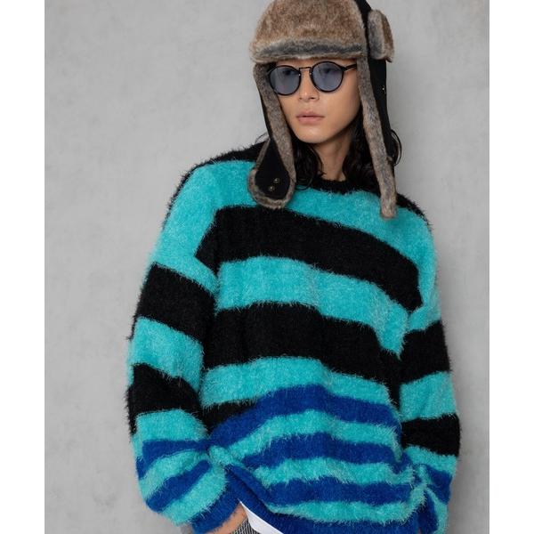 ZOZO問い合わせ番号:87958518ショップ:MASSIVE STORE，マッシブストアブランド:ADAM PATEK，アダムパテック商品名:【ADAMPATEK/アダムパテック】shaggy distorted stripes cre...