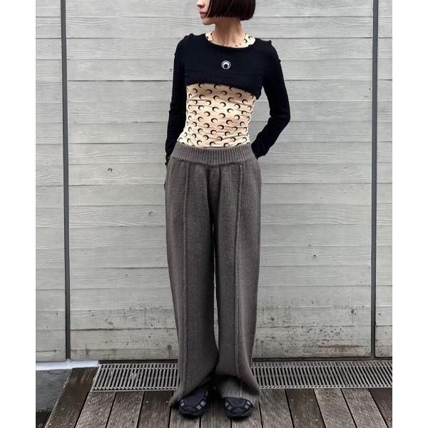 『セール実施中』ZOZO問い合わせ番号:88020337ショップ:Forget-me-nots，フォーゲットミーノッツブランド:forget-me-nots，フォーゲットミーノッツ商品名:リブニットパンツ FMN-24AW-P-002カテゴ...